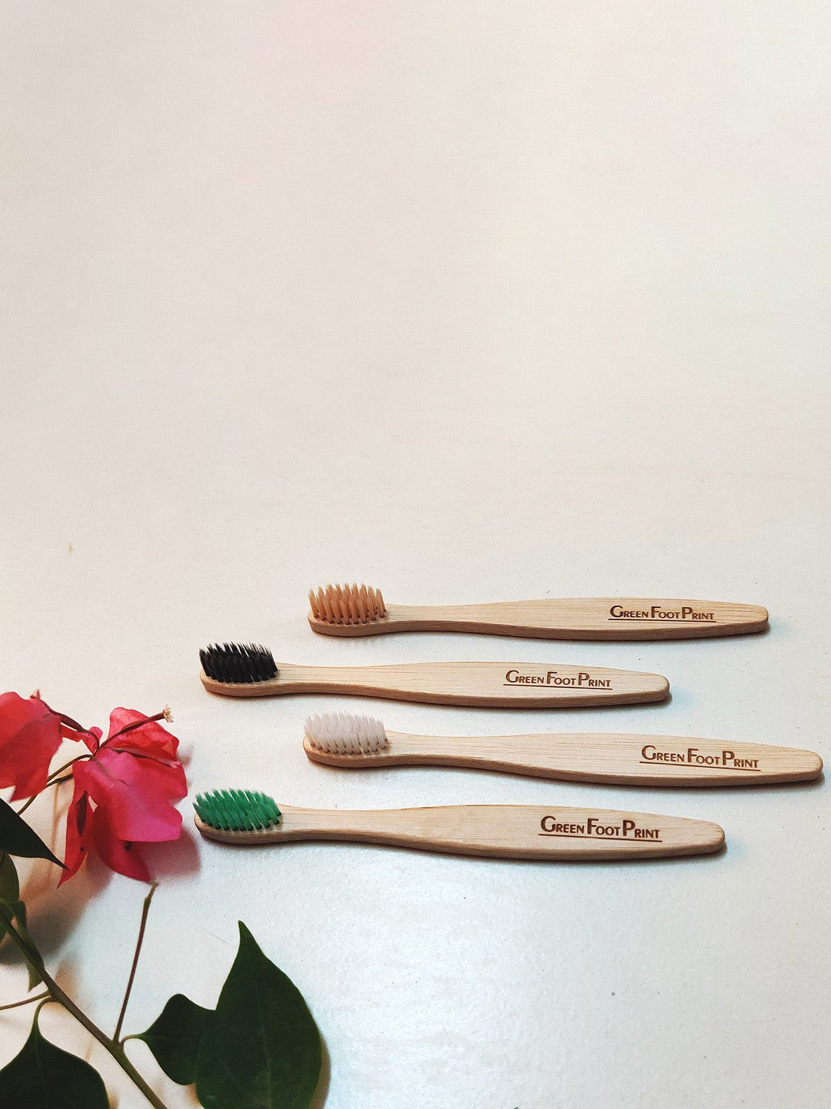 Natural Bamboo Toothbrush - Pack Of 4 | Flourish Planet