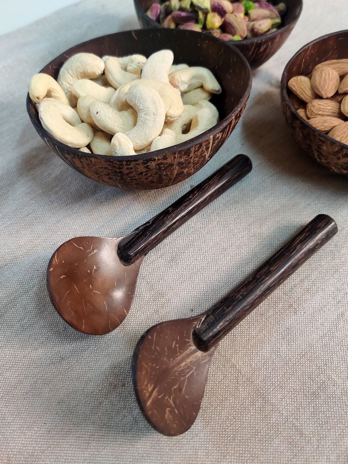 Coconut Shell Spoons- Set of 6 | Flourish Planet