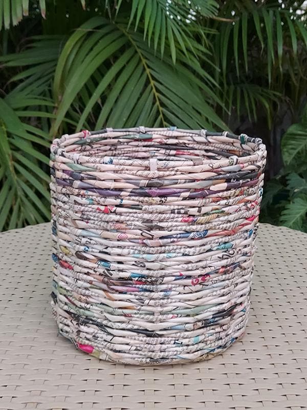 Organic Paper Weaved Planter Natural | Flourish Planet